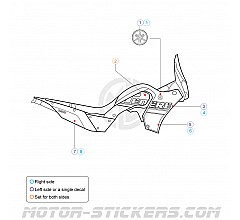 Yamaha XTZ 690 Tenere 700 2022 decals