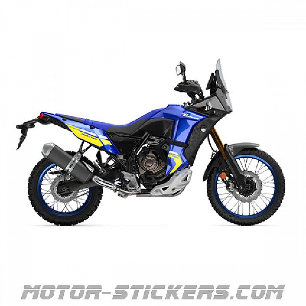 Yamaha XTZ 690 Tenere 700 World Raid 2024 decals