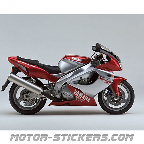 Tankpad Yamaha YZF Carbon decals