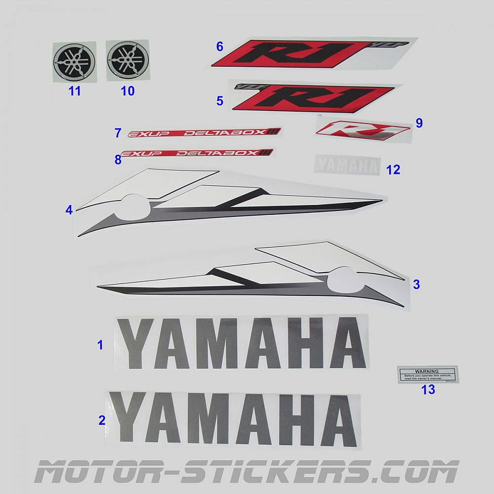 Yamaha YZF R1 2003 pegatinas