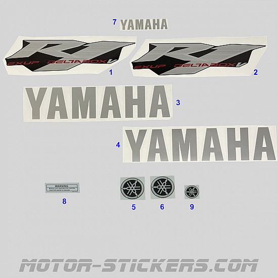 Yamaha YZF R1 2006 decals