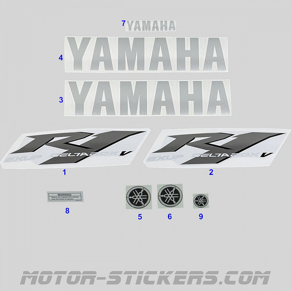 Yamaha YZF R1 2004 decals