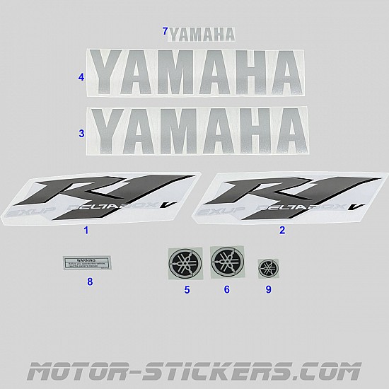 Yamaha YZF R1 2004 decals