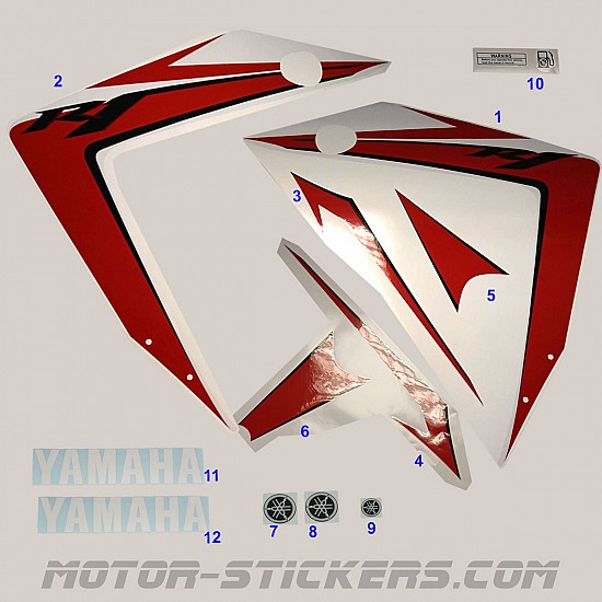 Yamaha YZF R1 2007 pegatinas