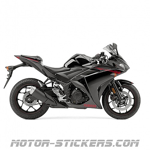 Yamaha YZF R3 decals