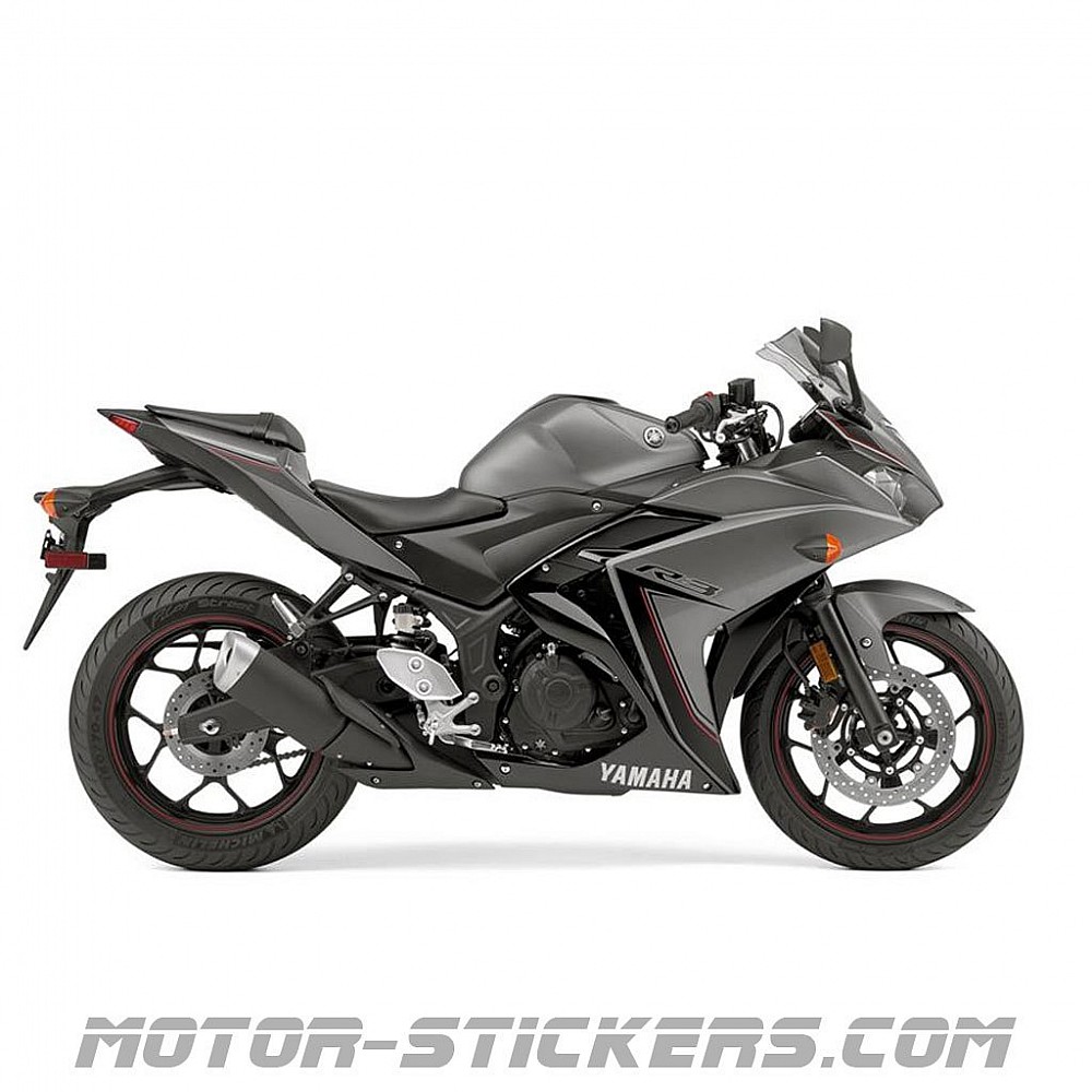 Yamaha YZF R3 2016 decals