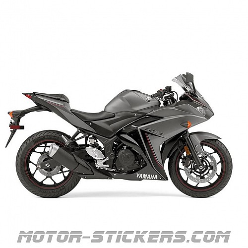 Yamaha YZF R3 decals