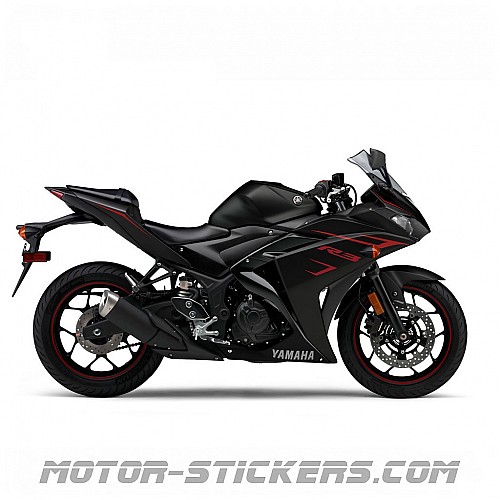 Yamaha YZF R3 decals