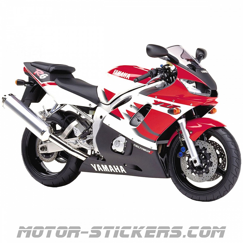 Yamaha YZF R6 2000 naklejki