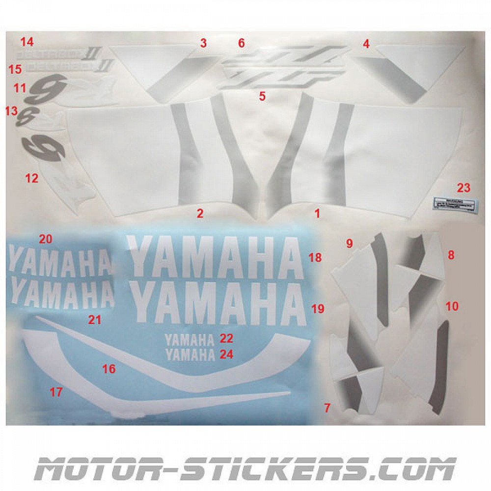 Yamaha YZF R6 2000 decals