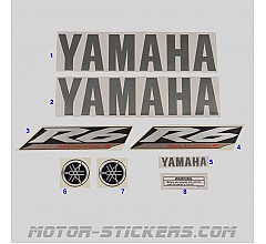 Yamaha YZF R6 2005 pegatinas