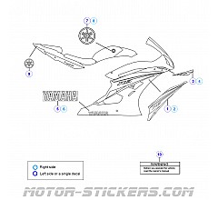 Yamaha YZF R6 2007 decals