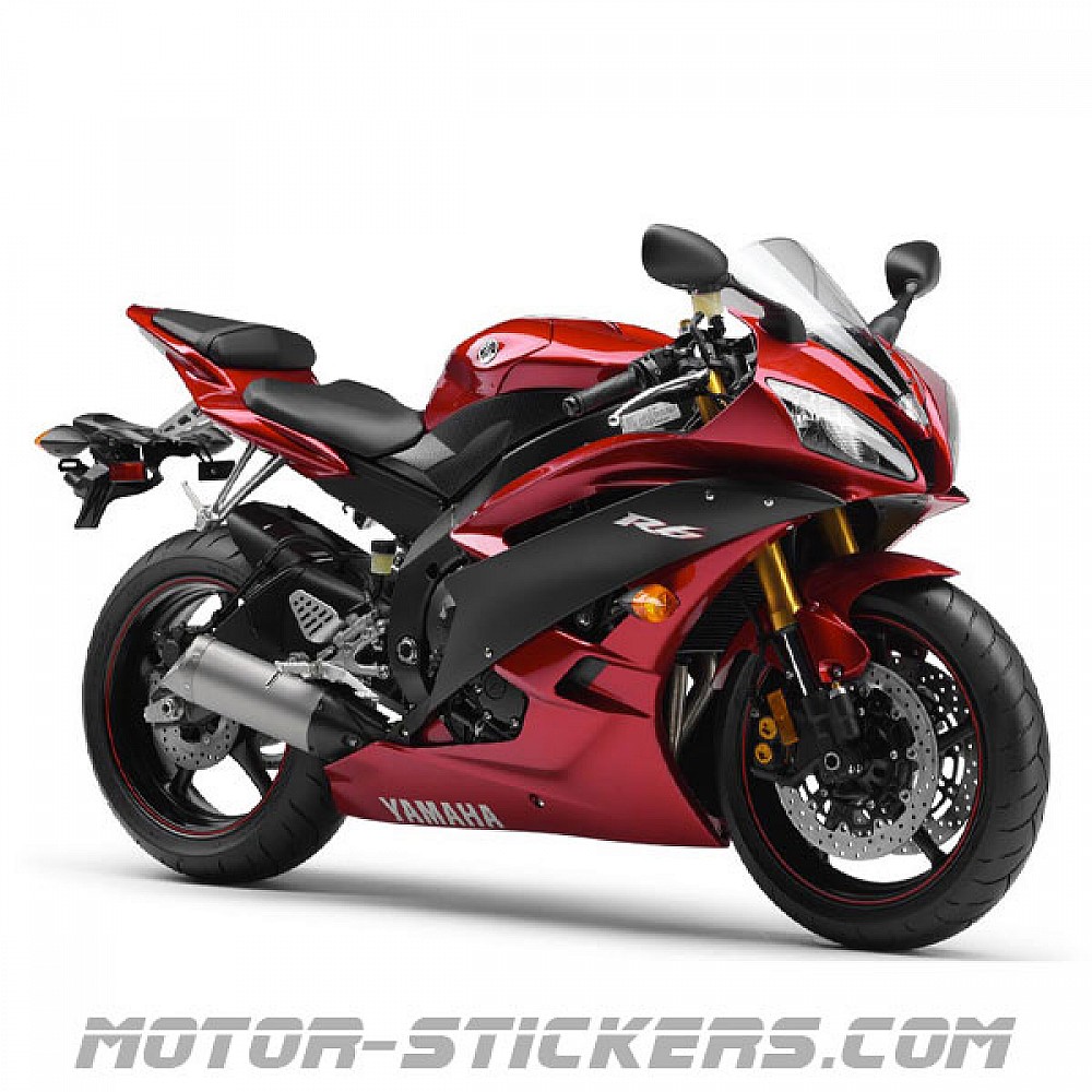 Yamaha YZF R6 2007 decals
