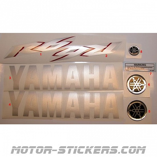 Yamaha YZF R6 2007 decals