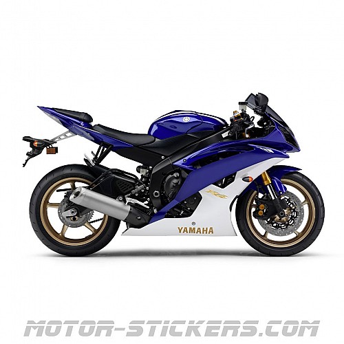 Yamaha YZF R6 2012 decals