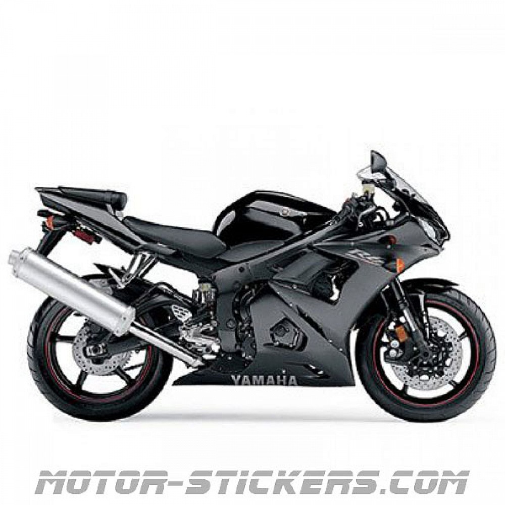 Yamaha YZF R6S 2005 decals