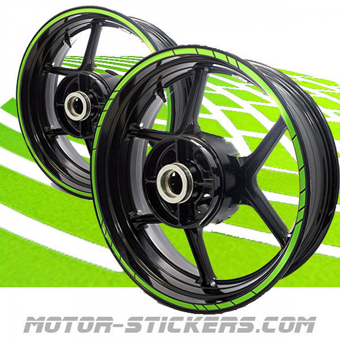 "fluo" style Rim stripes