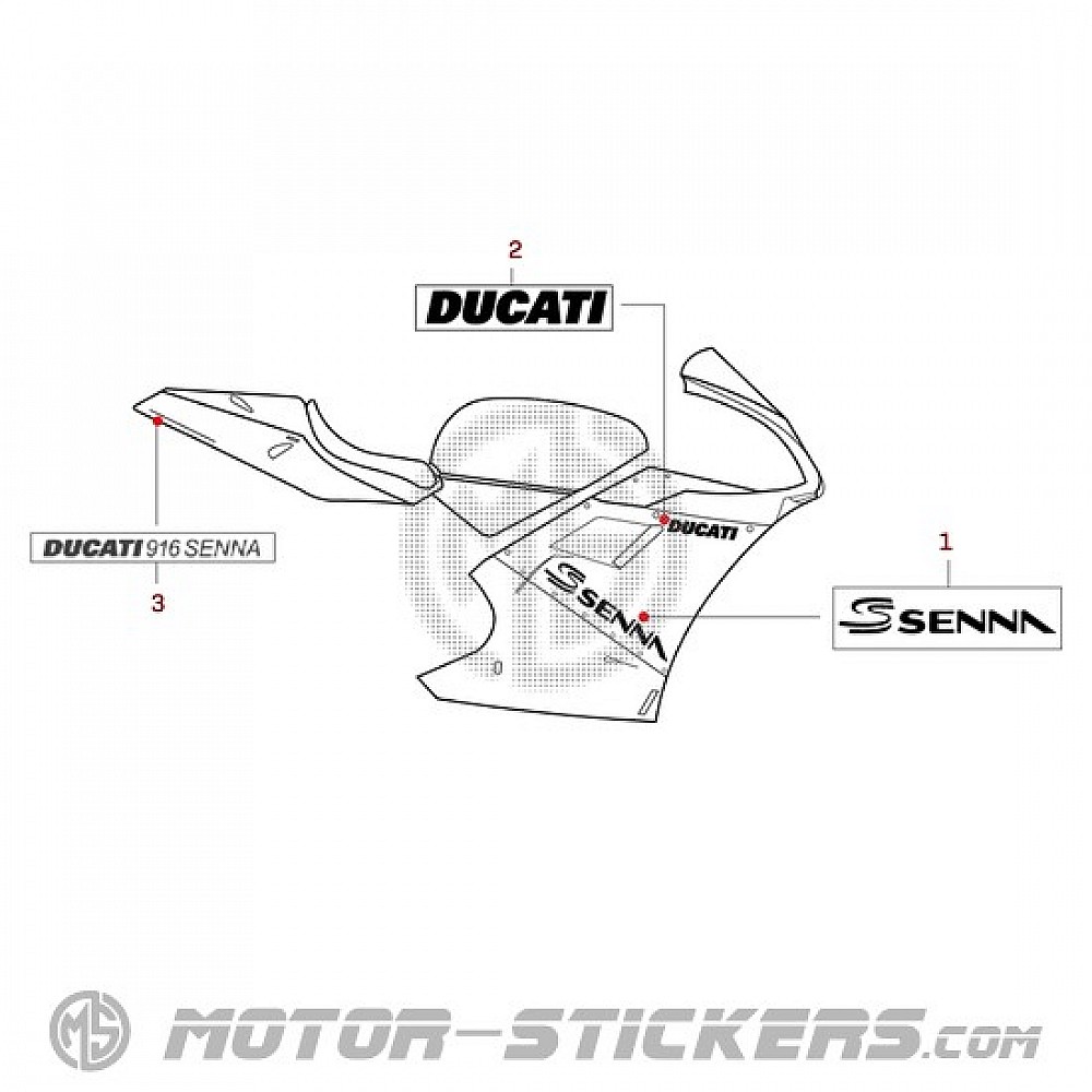Ducati 916 1998 decals