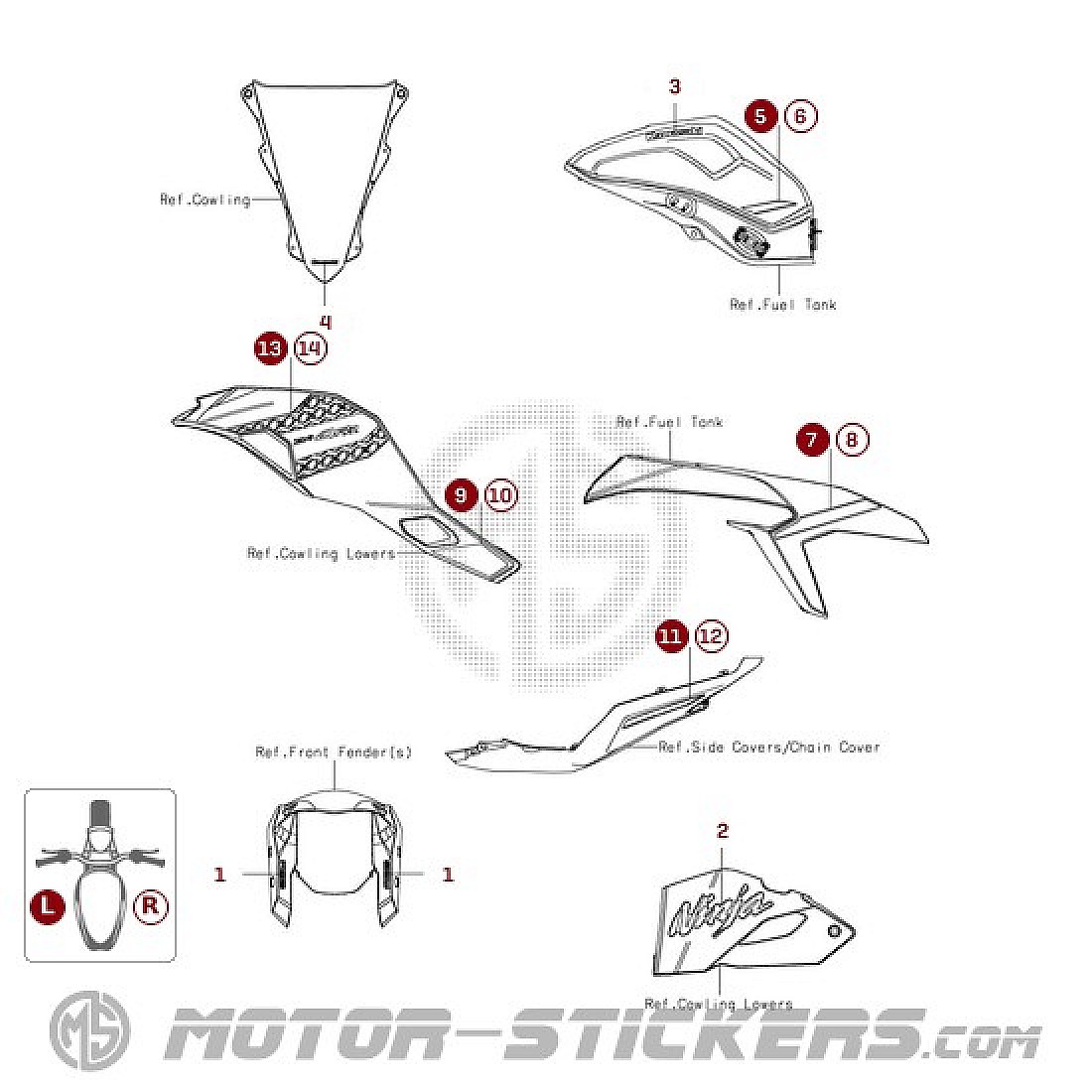 Kawasaki NINJA ZX-4RR 2026 decals