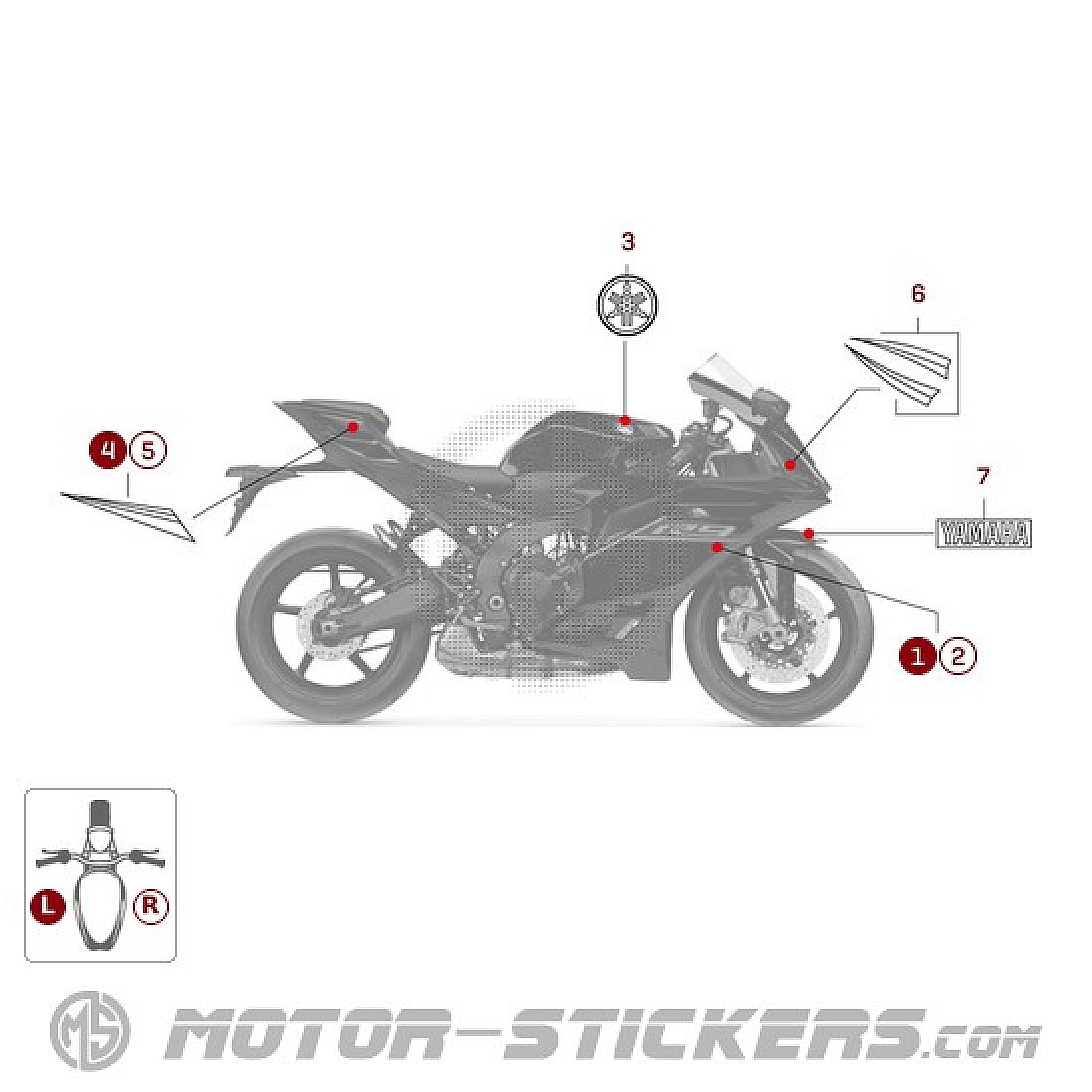 Yamaha YZF-R9 2026 adesivi