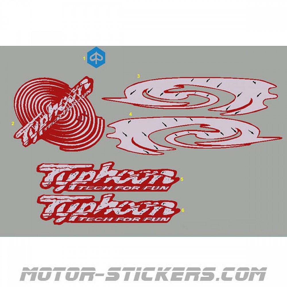 Piaggio Typhoon 50 2000 decals
