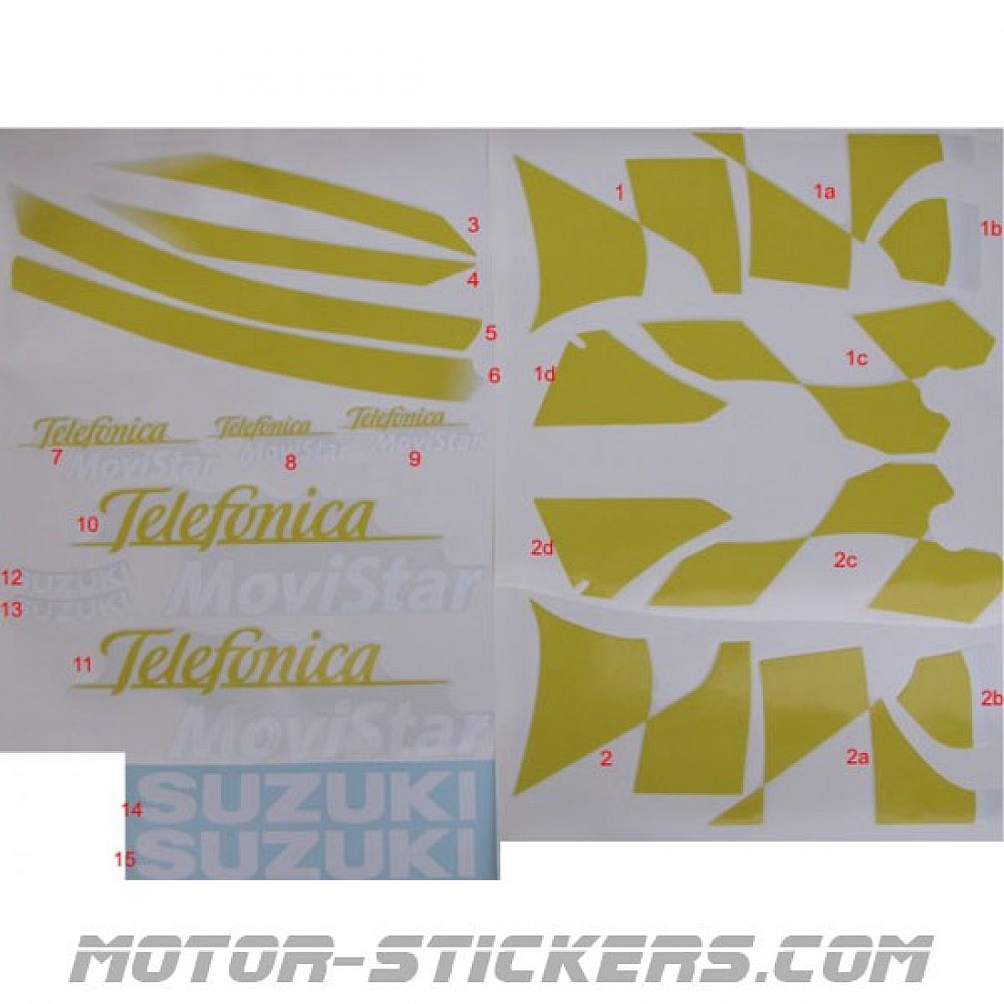 Suzuki R50 Katana decals