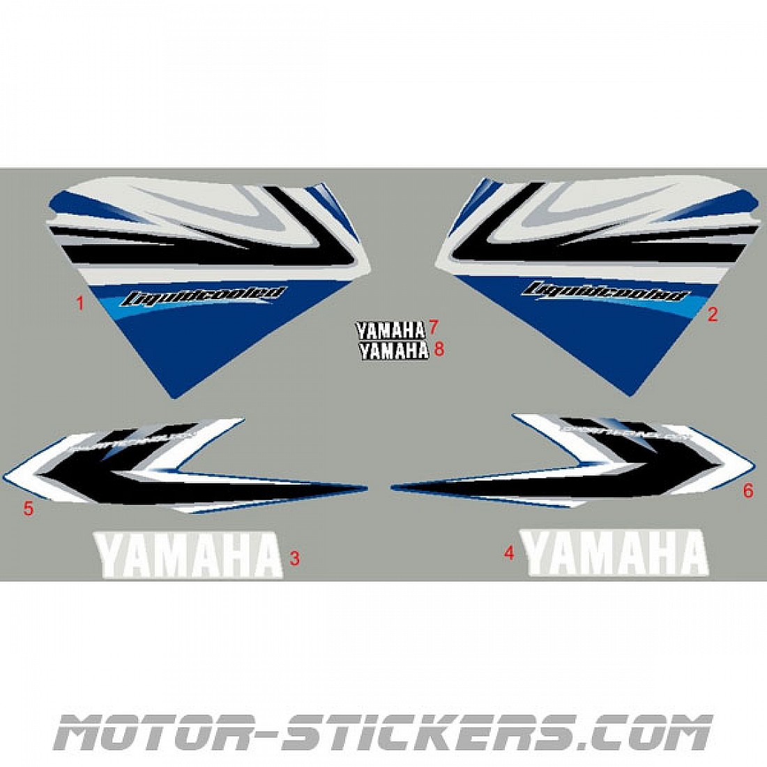 Yamaha Aerox 50 2009 decals